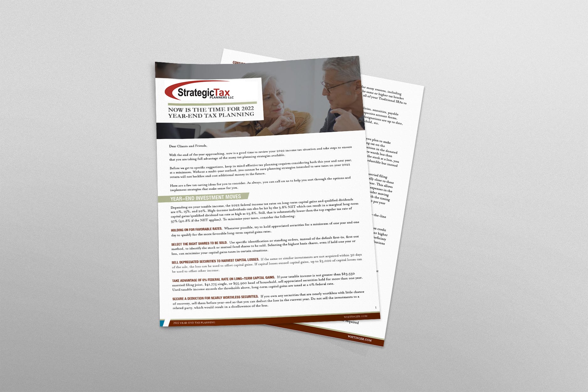 2021 YEAR END TAX PLANNING LETTER - Strategic Tax Planners LLC